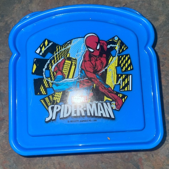 Marvel | Dining | Blue Spiderman Sandwich Container | Poshmark